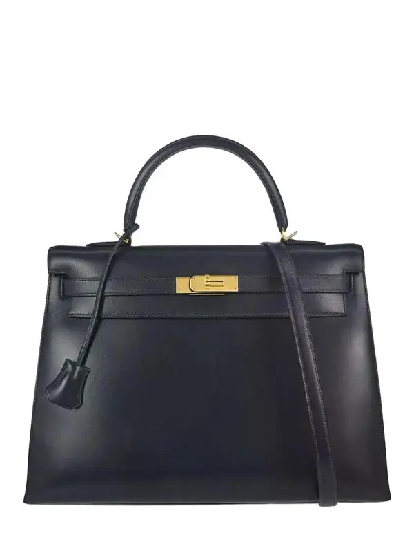 Hermès 2000 35 Kelly Sellier Shoulder Handbag - Blue