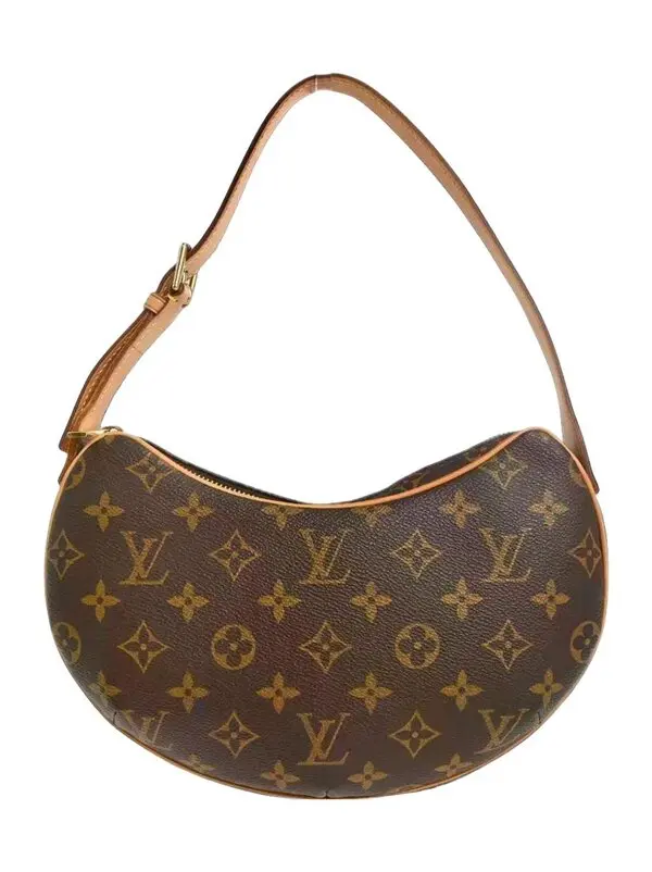 LOUIS VUITTON 2003 Pochette Croissant Monogram Shoulder Bag - Brown