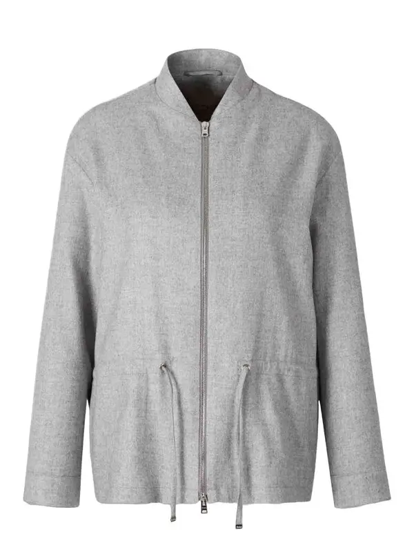 Herno Zip-up Drawstring Jacket - Light Grey