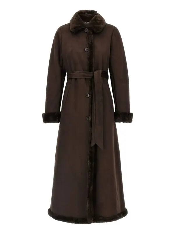 Ralph Lauren Shea Belted Long Coat - Brown