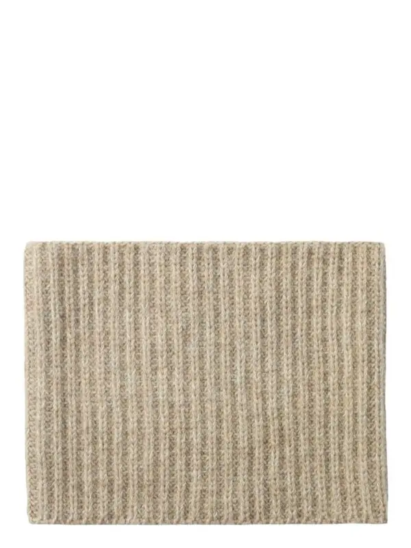 LEMAIRE Neck Warmer Alpaca And Yak Wool Blend - Beige / Oat