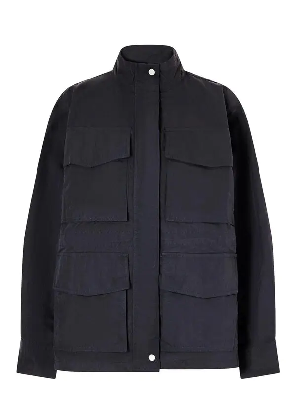 Studio Nicholson Vista Shell Drawstring Jacket - Black