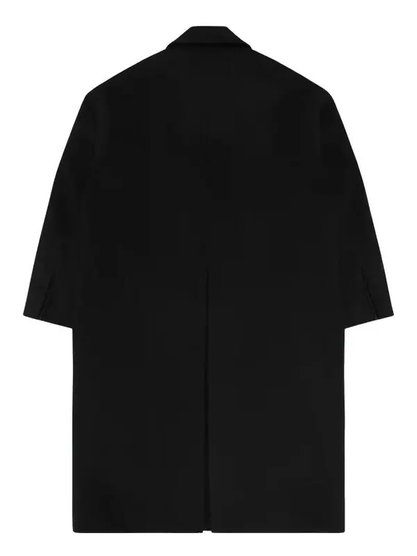 ENTIRE STUDIOS Single-breasted Wool Coat - Black