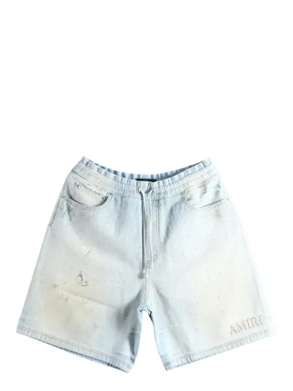 Amiri Crystals Denim Shorts - No