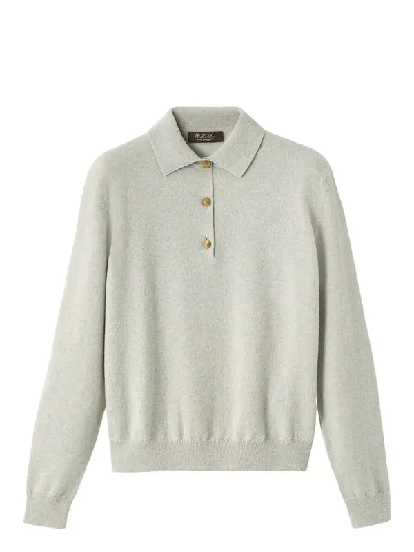 Loro Piana Classic Polo Shirt - Winter Sky