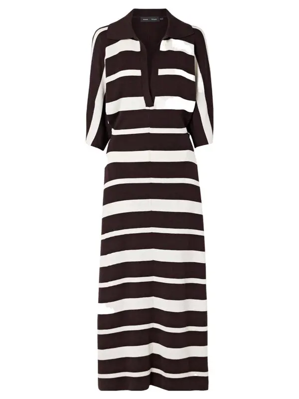 Proenza Schouler Classic Polo Dress - Brown