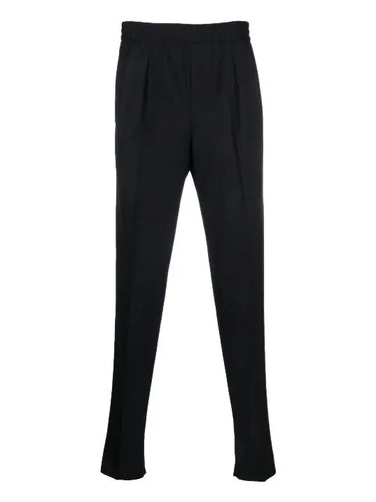 Zegna Pleated Casual Pants - Black