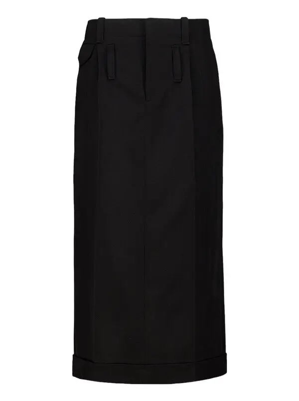 Marni Belted Skirt - Black