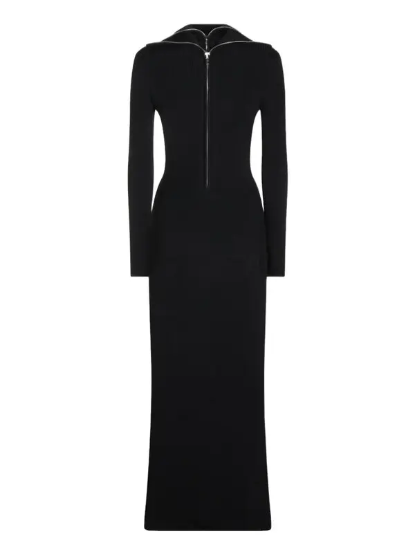 Balenciaga Long-sleeved Dress - Black