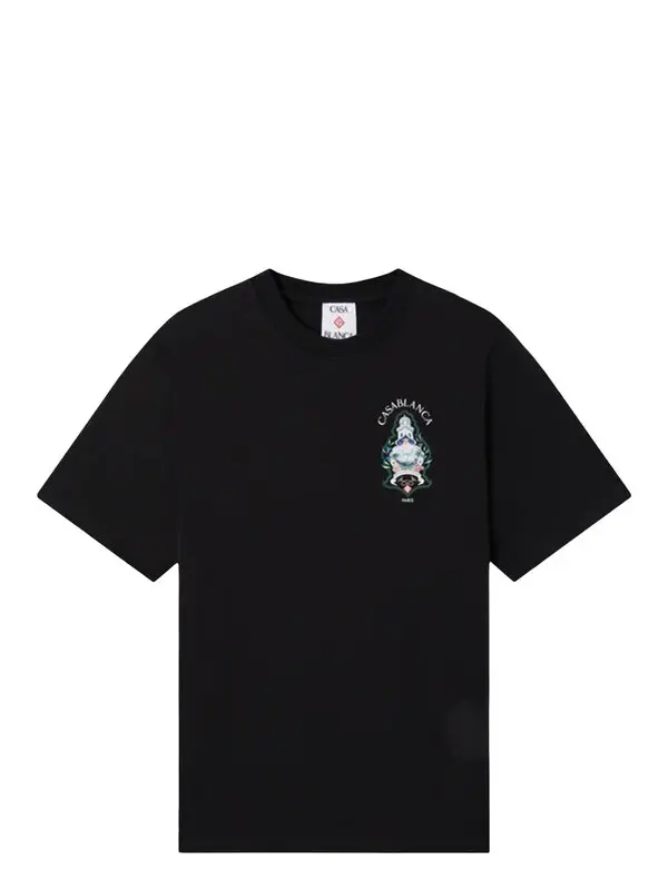 Casablanca Tennis Club Triangle T-shirt - Black