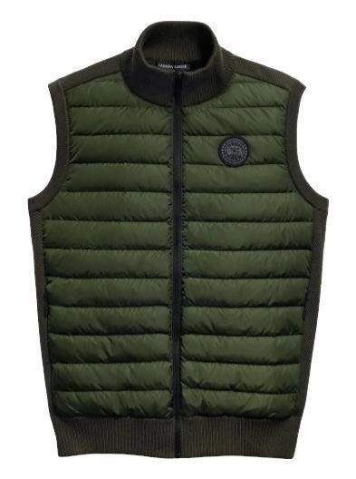 Canada Goose Hybridge Knitted Gilet - Moss Khaki