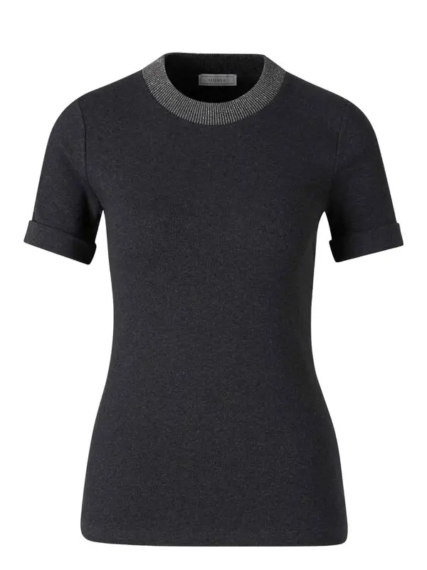 Peserico Short-sleeve T-shirt - Charcoal-grey