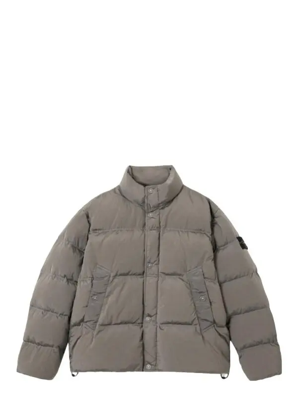 Stone Island Stand Collar Down Jacket - Grey