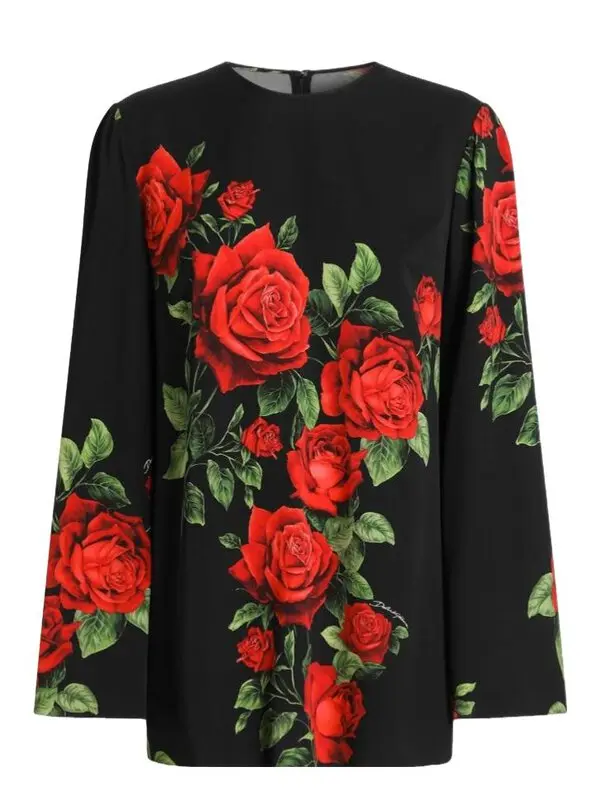 Dolce & Gabbana Dolce Gabbana Floral Print Top - Multicolour