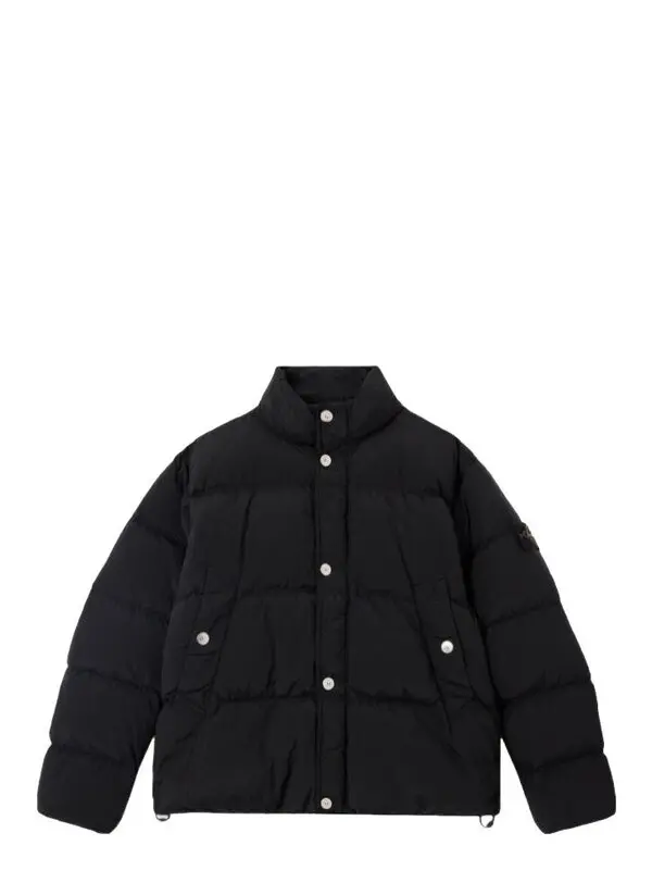 Stone Island Stand Collar Down Jacket - Black