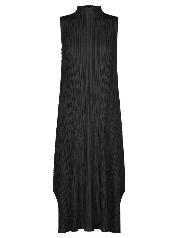 Issey Miyake Mellow Pleats Dress - Black