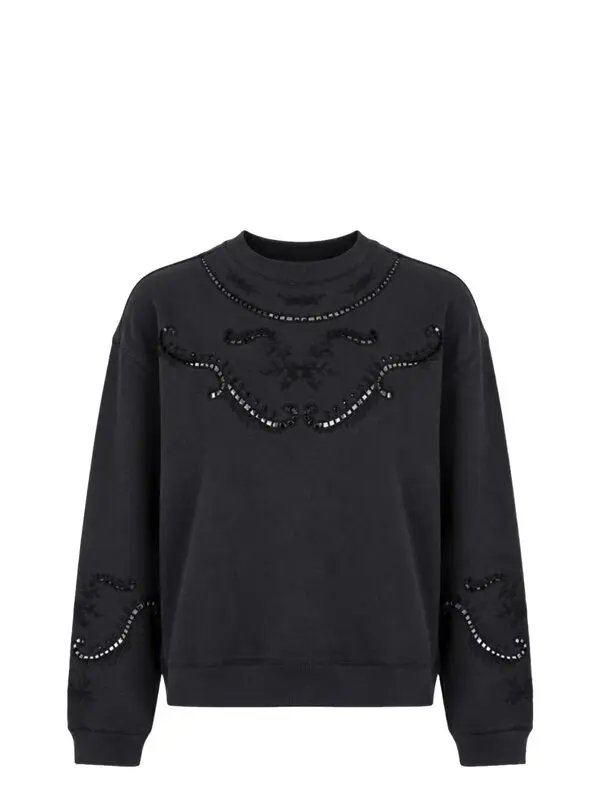 Isabel Marant Étoile Vella Embroidered Sweatshirt - Faded Black