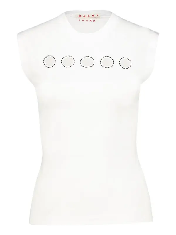 Marni Cut-out Sleeveless T-shirt - No