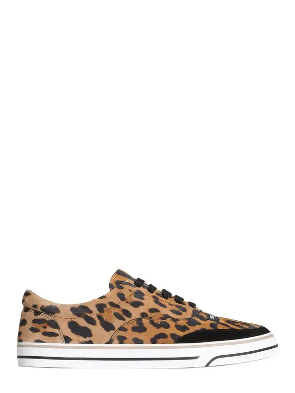 Dolce & Gabbana Dolce Gabbana Leopard Sailing Sports Shoes - Printed