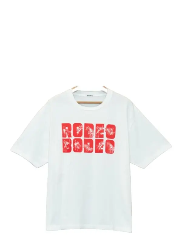 BODE Rodeo Bodeo Graphic-print T-shirt - Cream