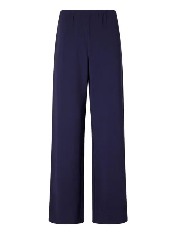 LESET Arielle Crepe Wide-leg Pants - Blue
