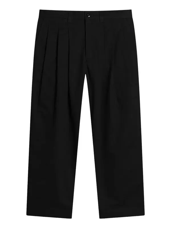 SCRT The Triple Pleat Trousers - Black