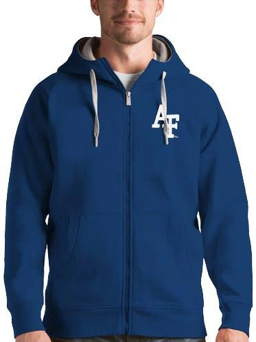 ANTIGUA Air Force Falcons Victory Full-zip Hoodie - Royal