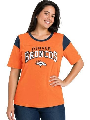 STARTER Denver Broncos Linebacker Slub T-shirt - Orange