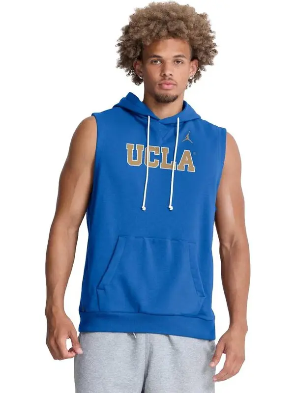 JORDAN BRAND Ucla Bruins 2026 Sideline Sleeveless Dri-fit Hoodie - Blue