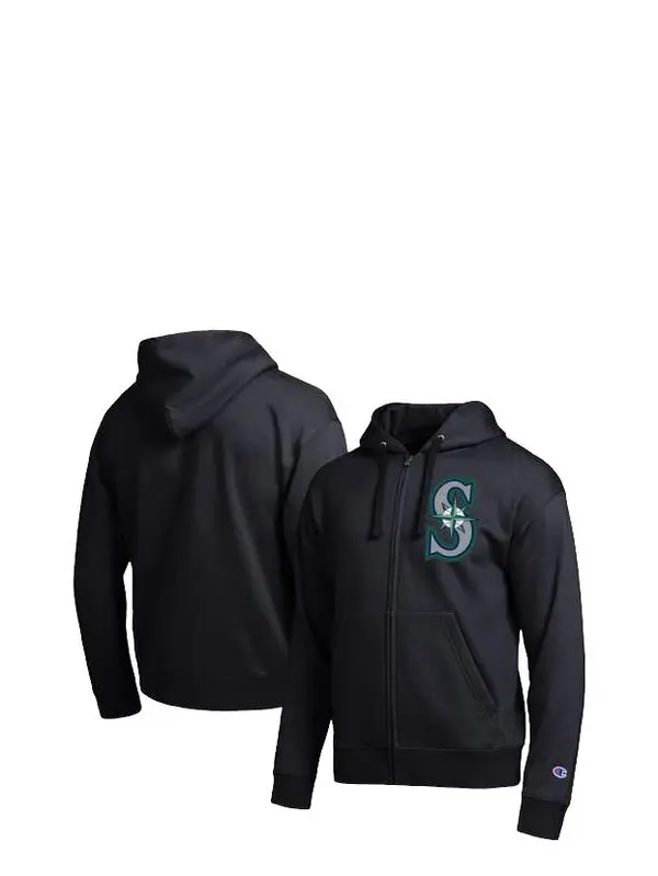 Champion Seattle Mariners All-star Full-zip Hoodie - Black