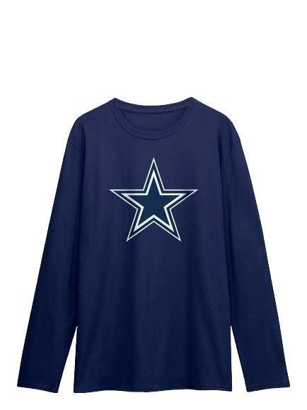 LOGO ATHLETIC Dallas Cowboys Primary Logo Long Sleeve T-shirt - Navy