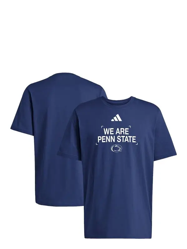 Adidas Penn State Nittany Lions Slogan Cotton T-shirt - Navy