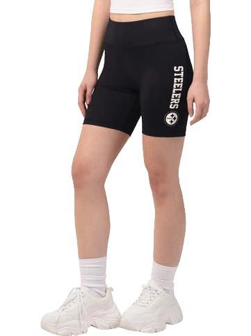 STARTER Pittsburgh Steelers Biker Shorts - Black