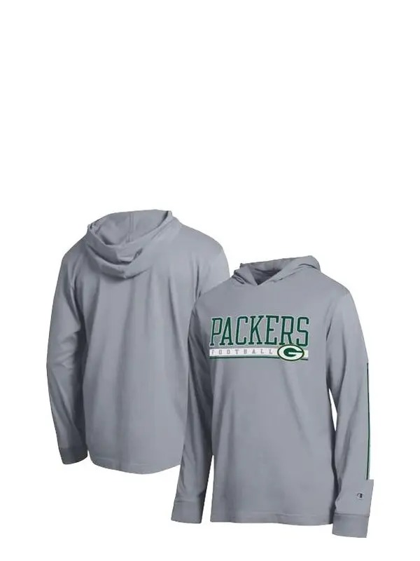 Champion Green Bay Packers All Star Hooded T-shirt - Gray
