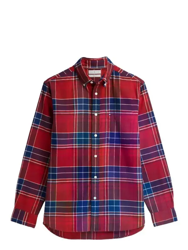 Tommy Hilfiger Check-pattern Button-down Shirt - Red