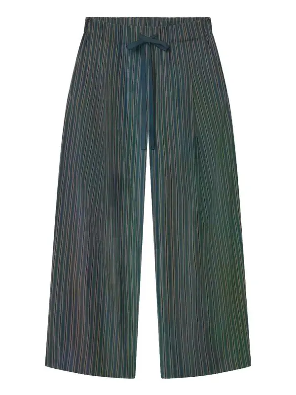 A.L.C. James Striped Wide-leg Trousers - Blue