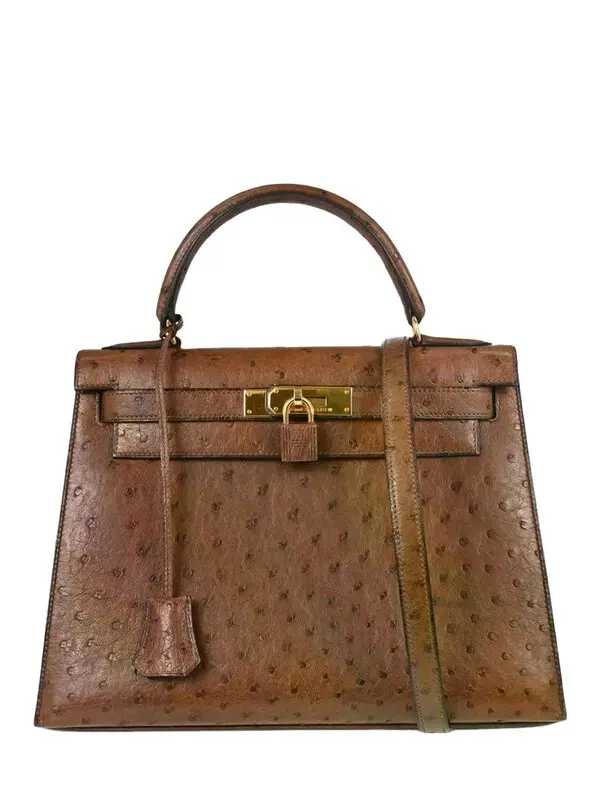 Hermès 1995 28 Kelly Sellier 2way Tote Bag - Brown