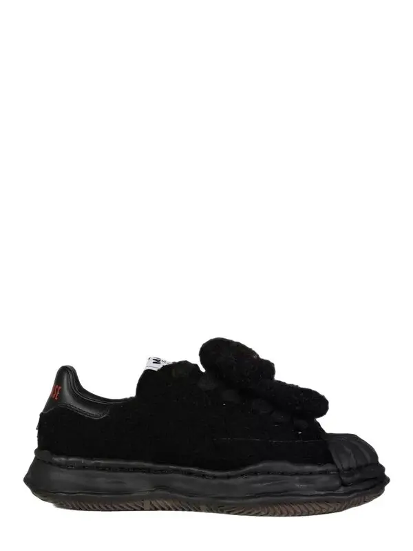 Mihara Yasuhiro X Pink House Blakey Og Sole Chenille Embroidey Low-top Sneakers - Black