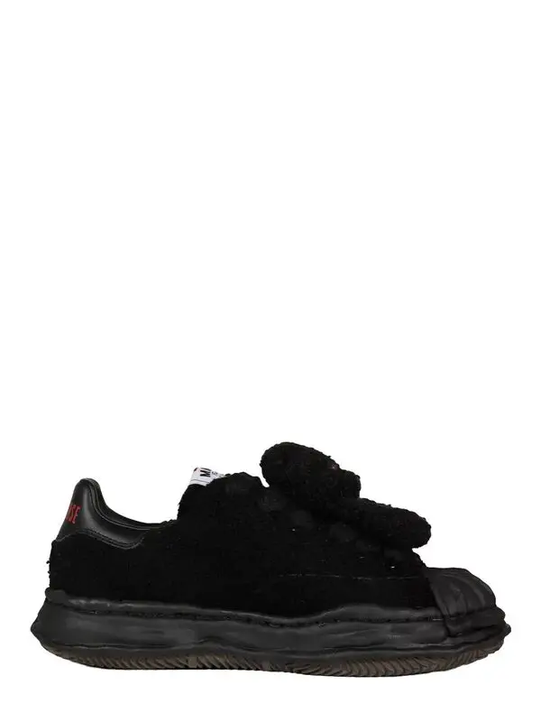 Mihara Yasuhiro X Pink House Blakey Og Sole Chenille Embroidey Low-top Sneakers - Black