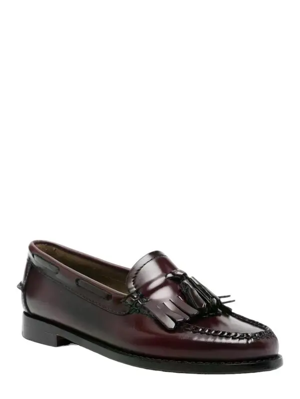 G.H.BASS Esther Kiltie Tassels Loafers - Red