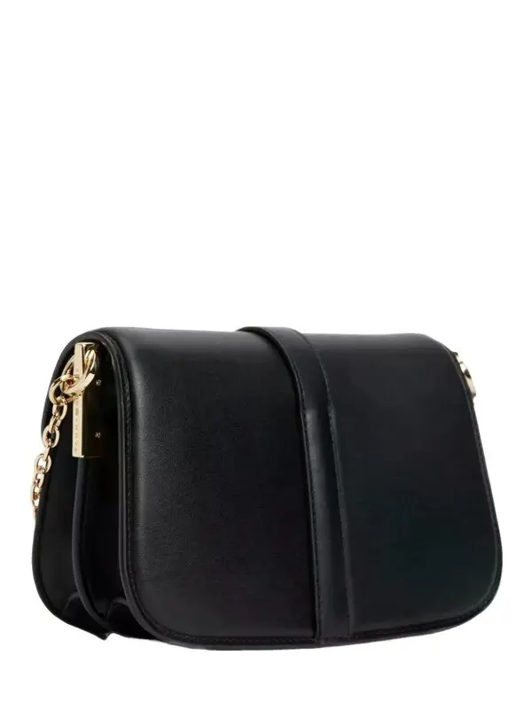 Tommy Hilfiger Logo-plaque Chain-link Shoulder Bag - Black
