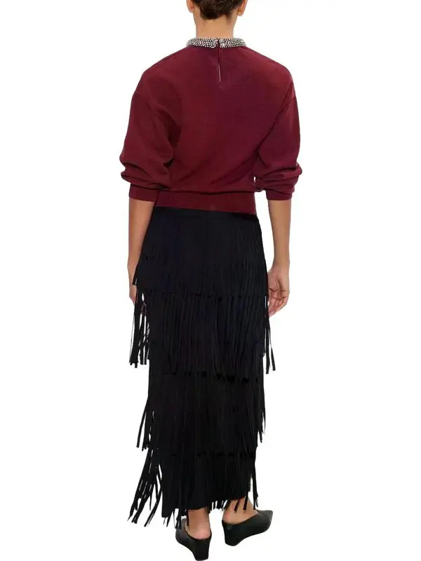 SIMONMILLER Lillian Embellished Sweater - Red