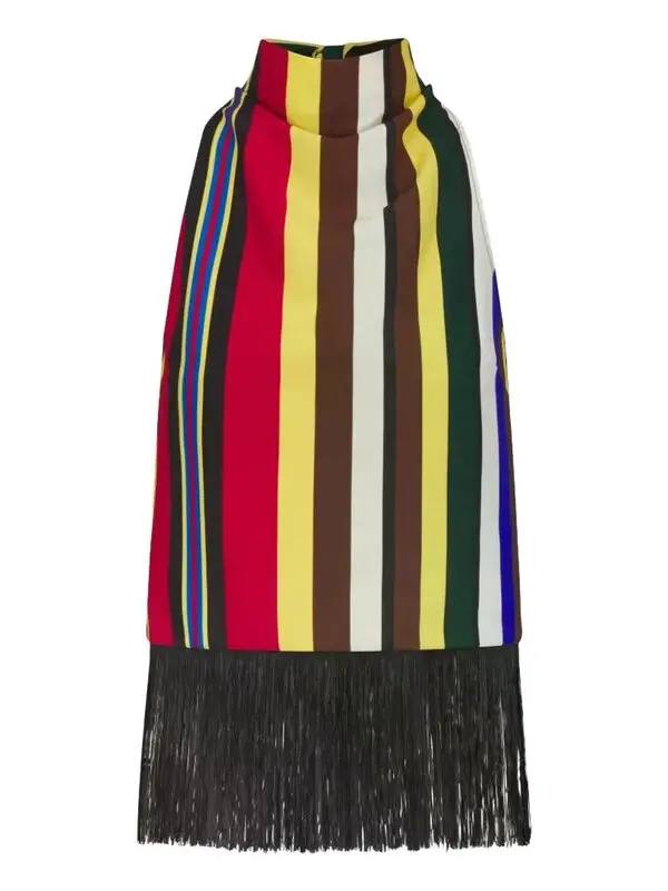 SIMONMILLER Tia Fringe-trim Top - Red