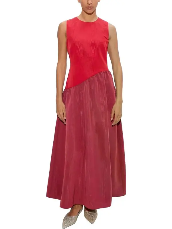 SIMONMILLER Laurel Moiré Midi Dress - Red