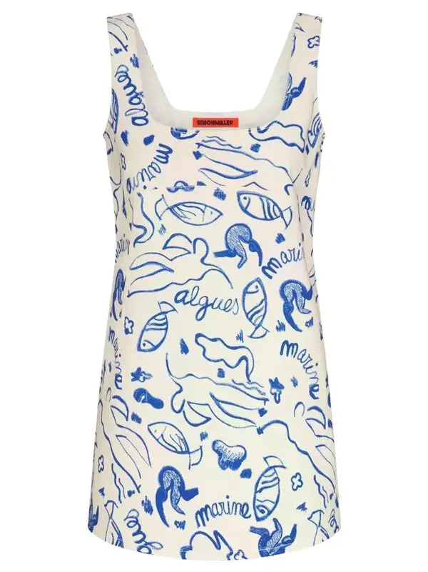 SIMONMILLER Sahara Printed Mini Dress - Neutrals