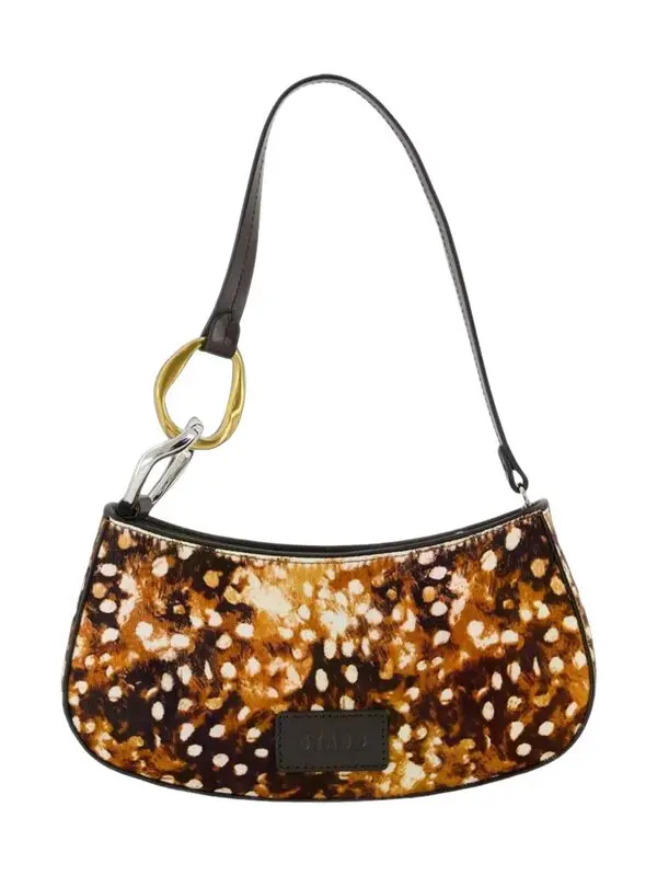 Staud Ollie Haircalf Shoulder Bag - Brown