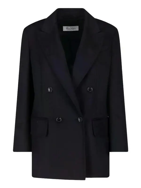 Max Mara Double-breasted Jacket - Black