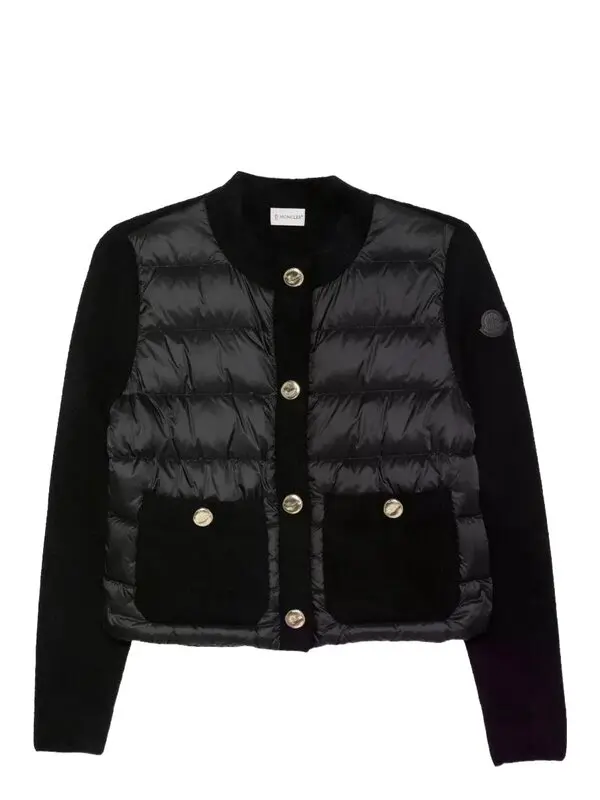 Moncler Quilted Panelled Jacket - Black