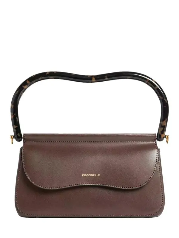 COCCINELLE Tortoiseshell-effect Leather Tote Bag - Brown