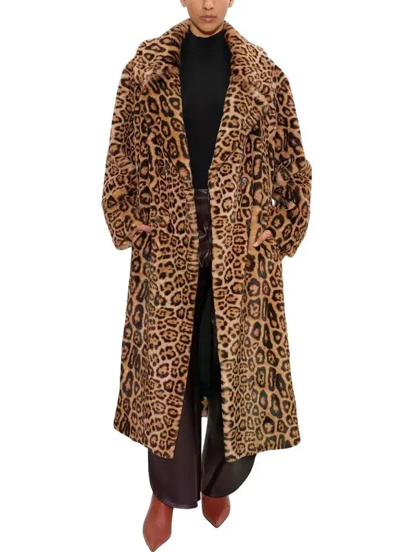 SIMONMILLER Jetz Cheetah-print Coat - Neutrals